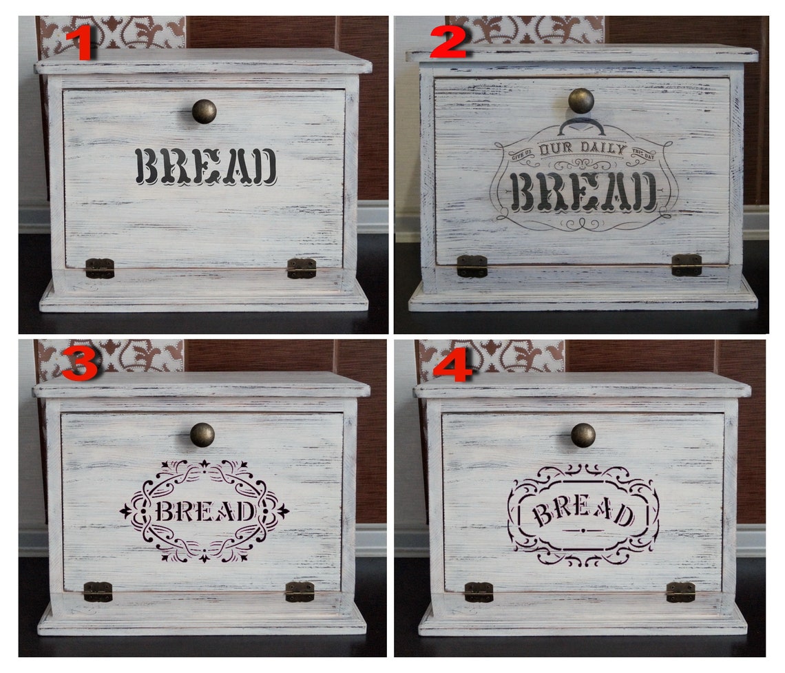 Bread box Vintage bread bin Farmhouse kitchen storage | Etsy