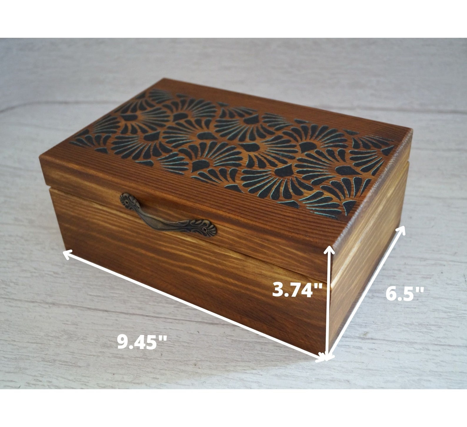 Rustic Tea Box With 3 Compartments Wooden Tea Bag Organizer - Etsy