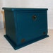 Teal Bread Box Bread Bin Handmade Bread Box - Etsy