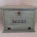Vintage Green Bread Box Bread Bin Farmhouse Kitchen - Etsy