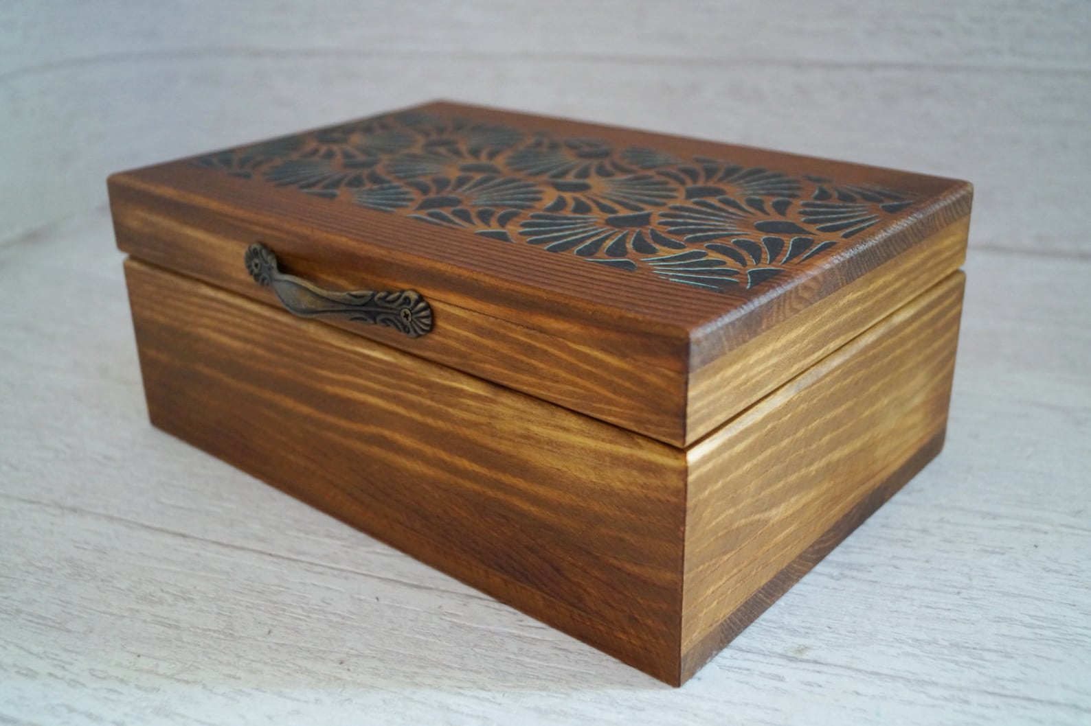 Rustic Tea Box With 3 Compartments Wooden Tea Bag Organizer - Etsy