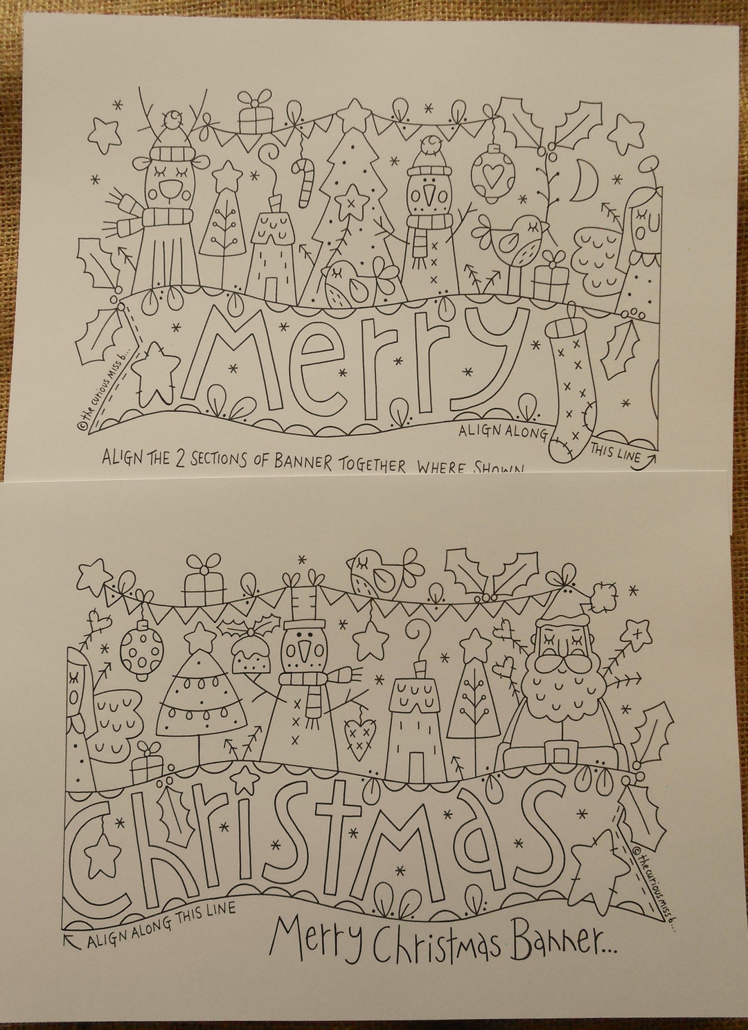 CHRISTMAS 2023 PDF - Merry Christmas Banner - Large Banner Drawing With ...