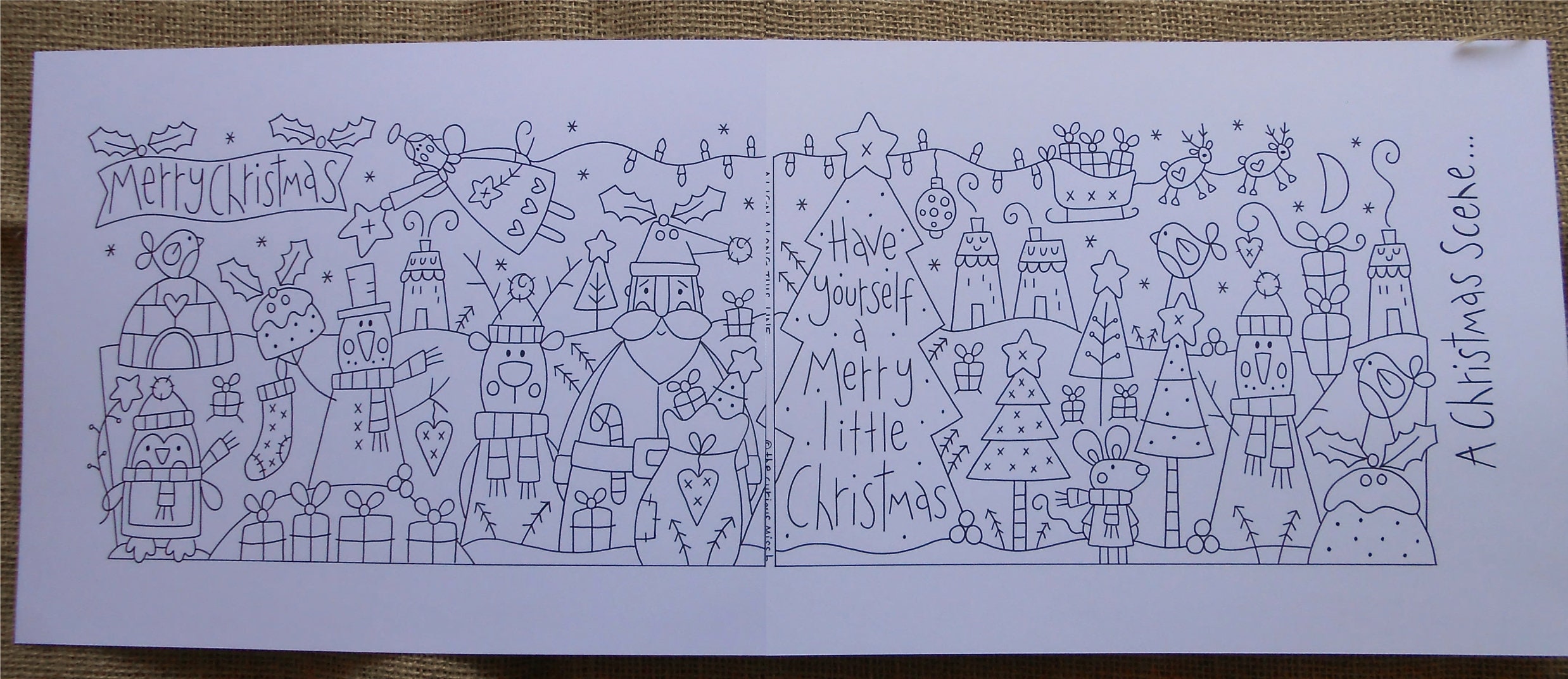 PDF PATTERN - Christmas Collection Stitcheries - 10 Larger Christmas ...