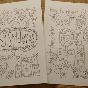 PDF Pattern - TINY STITCHERIES - A Bumper Pattern With Over 120 Mixed ...