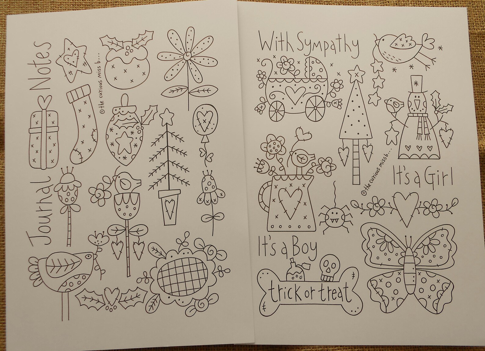 PDF Pattern - TINY STITCHERIES - A Bumper Pattern With Over 120 Mixed ...