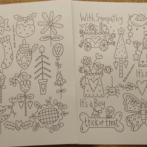 PDF Pattern - TINY STITCHERIES - A Bumper Pattern With Over 120 Mixed ...