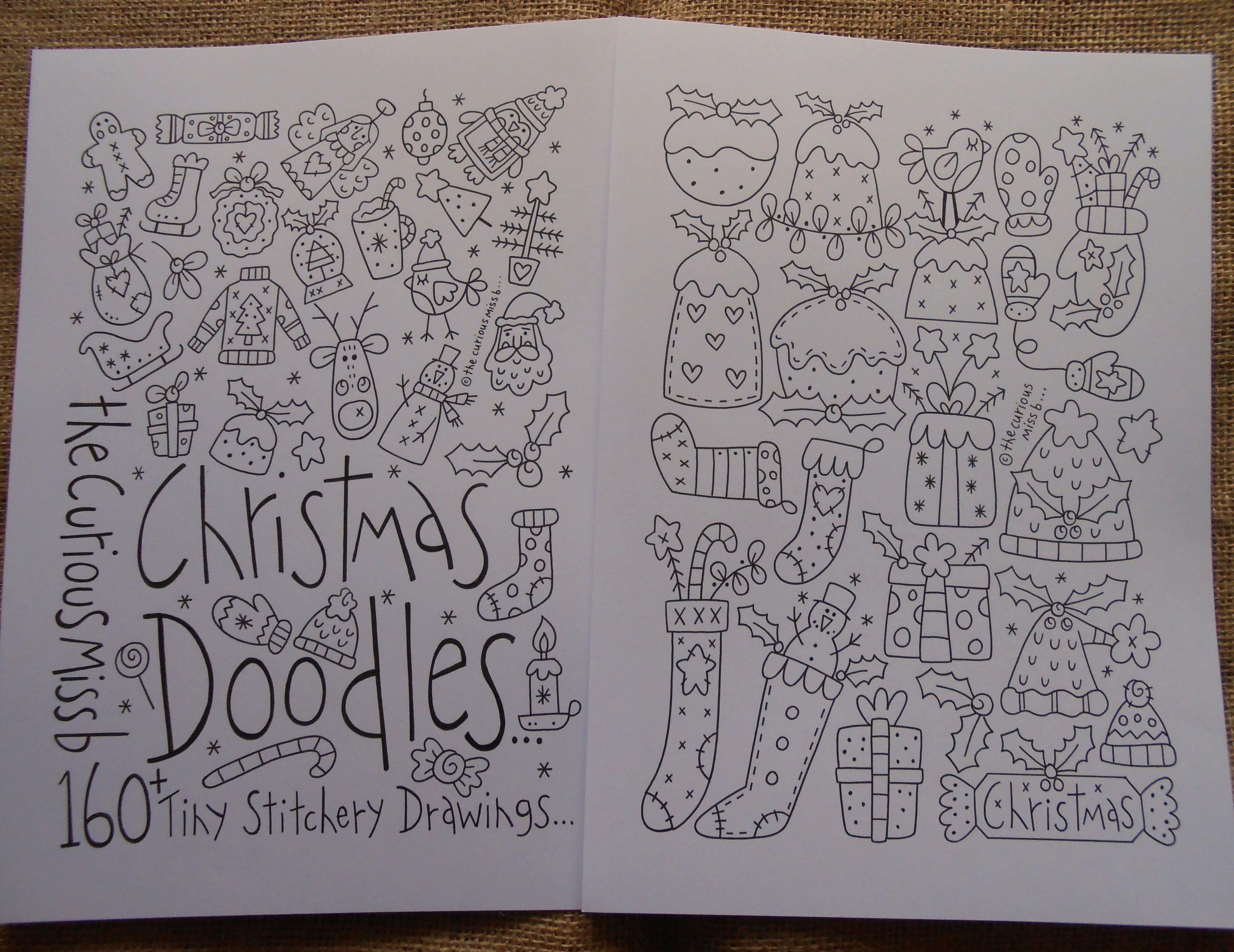Christmas DOODLES PDF Pattern A Bumper Set of Over 160 Tiny Christmas ...