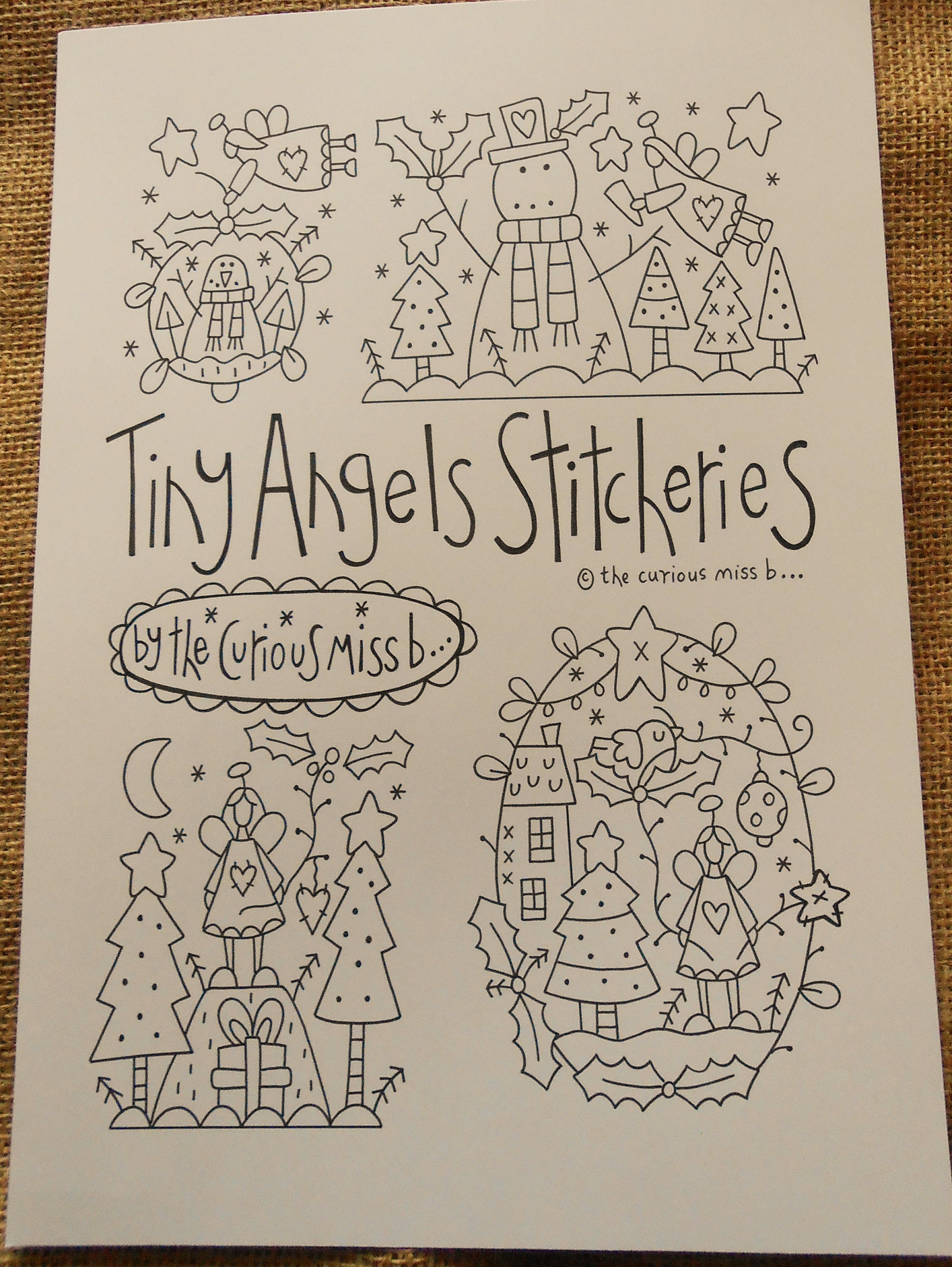 PDF Pattern #11 - TINY ANGELS Stitcheries - 20 Tiny Angel Themed ...