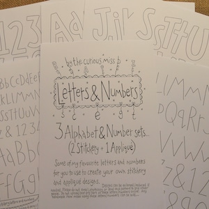 PDF PATTERN - Letters and Numbers - 3 Alphabet and Number Sets - 2 ...