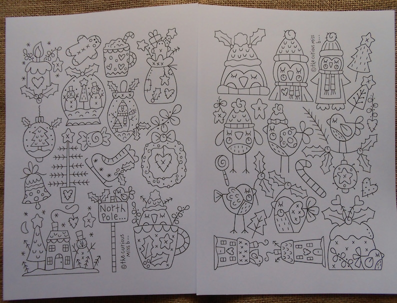 Christmas DOODLES PDF Pattern - A Bumper Set of Over 160 Tiny Christmas ...