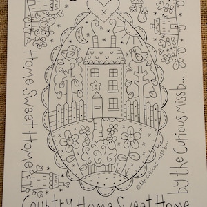NEW 2024 - COUNTRY Home Sweet Home PDF- Country Home Themed Stitchery ...