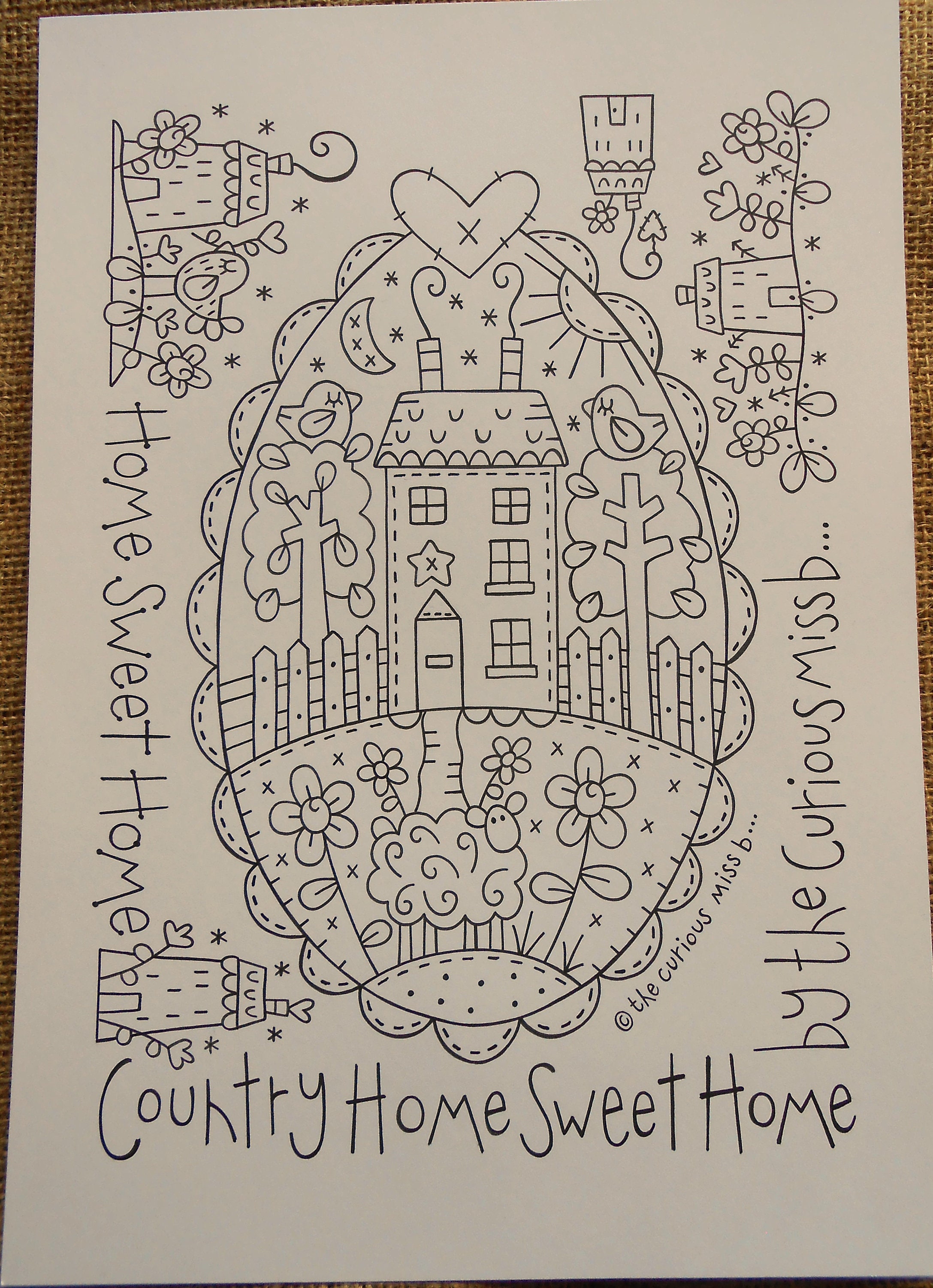 NEW 2024 - COUNTRY Home Sweet Home PDF- Country Home Themed Stitchery ...