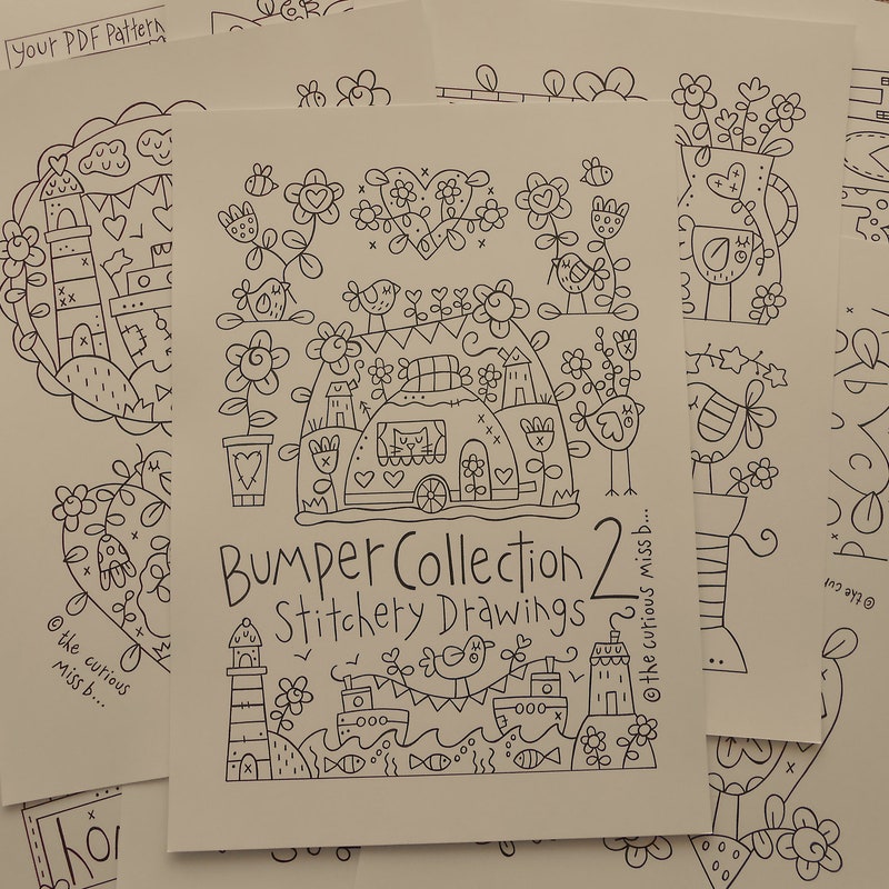 On 19 Fabric Pattern - Etsy UK