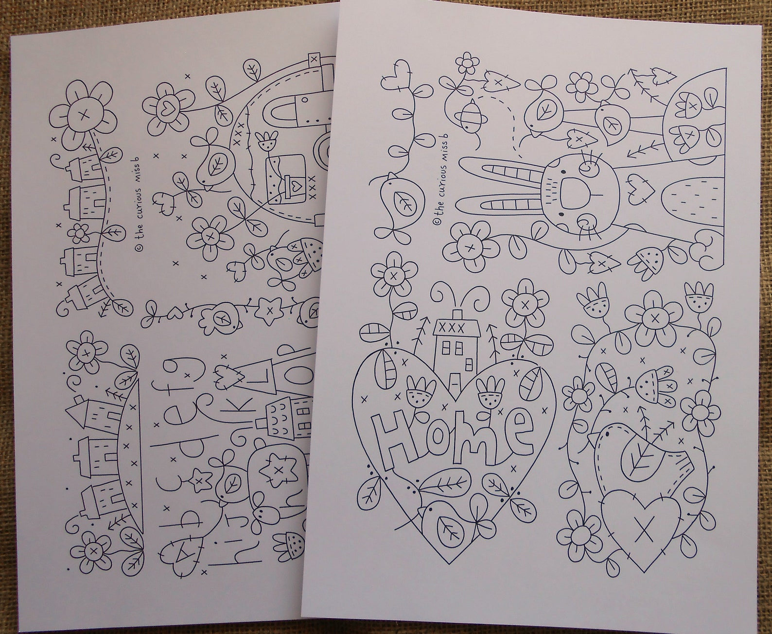 PDF PATTERN Bumper Collection of Stitcheries Over 30 Mixed Stitchery ...