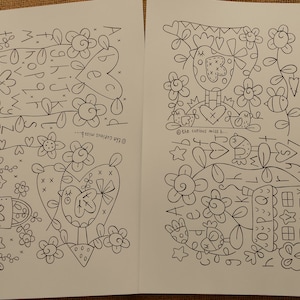 PDF Pattern #19 - BUMPER COLLECTION 2 Stitchery Drawings - Over 30 ...