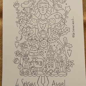 Pdf Pattern #9 - 4 SEASONS ANGEL Stitchery - A Pretty 4 Seasons Angel ...