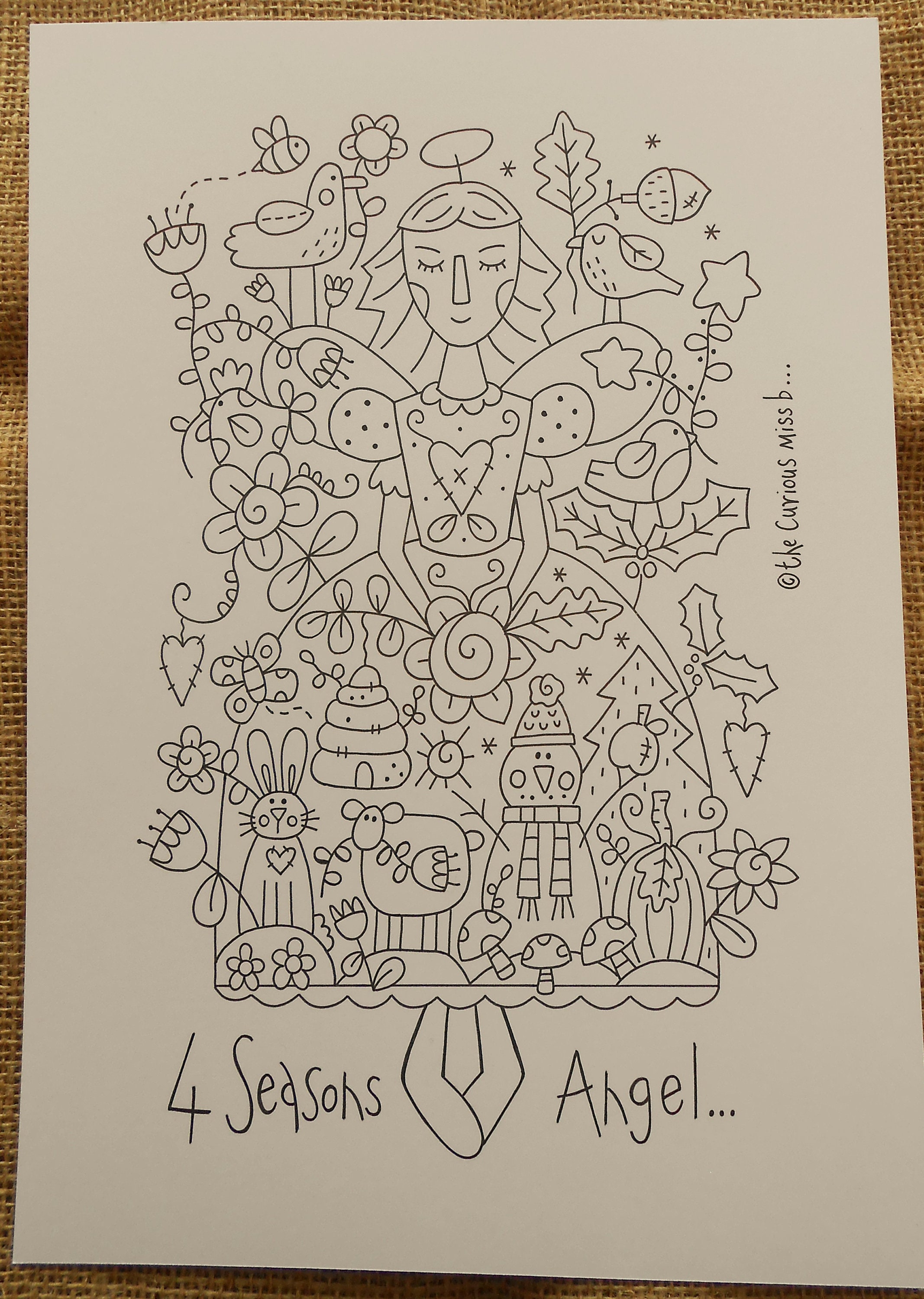 Pdf Pattern #9 - 4 SEASONS ANGEL Stitchery - A Pretty 4 Seasons Angel ...