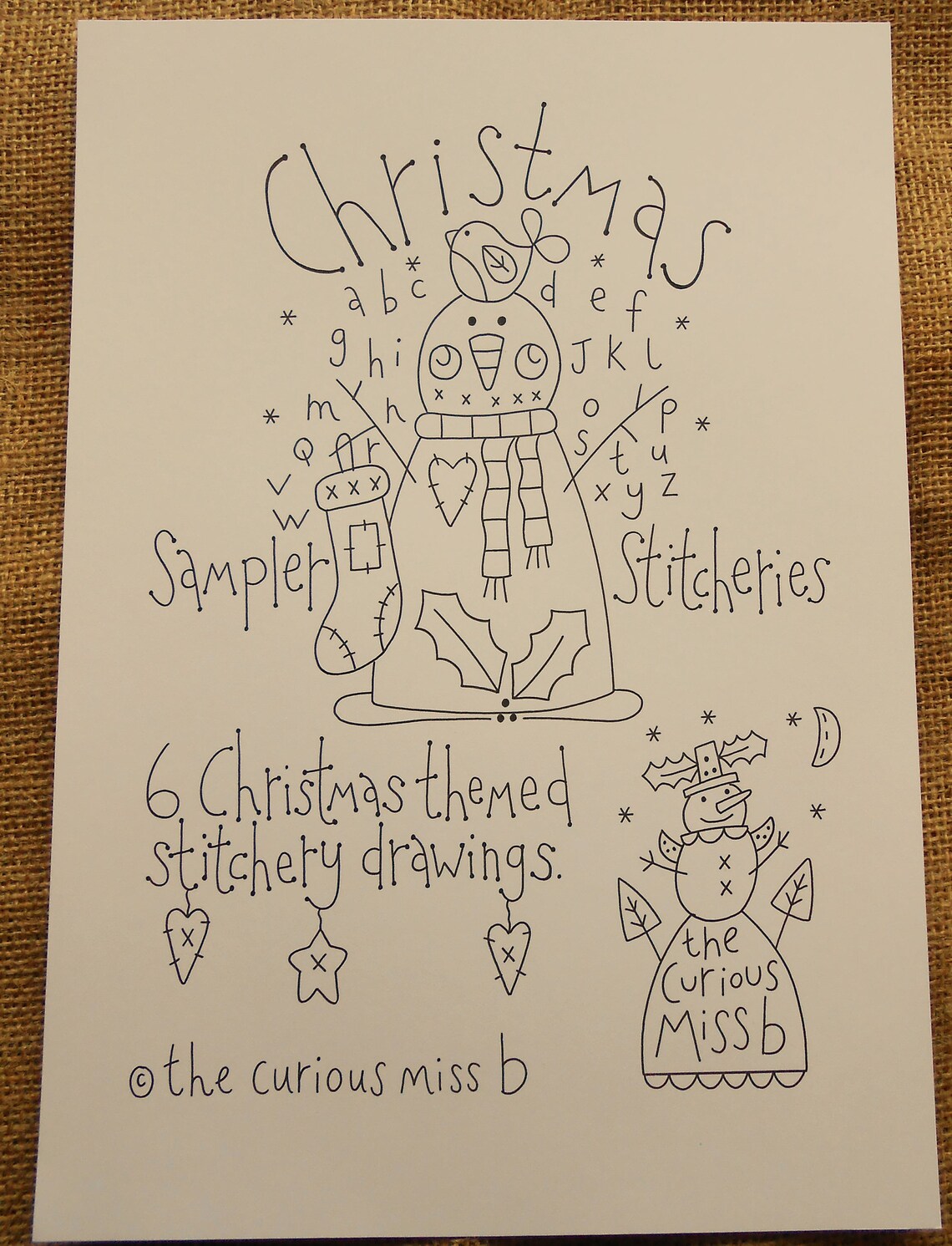 PDF PATTERN Christmas Sampler Stitcheries 6 Christmas - Etsy