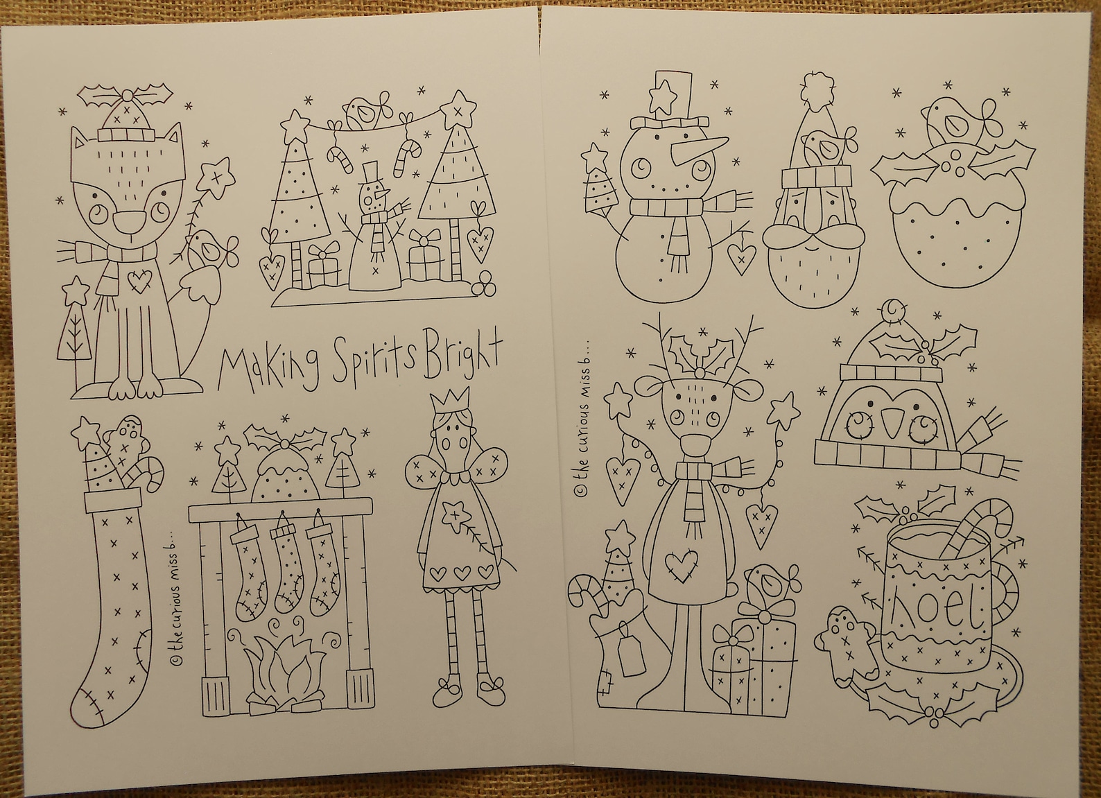 PDF PATTERN - A BUMPER Christmas Stitcheries - Over 80 Christmas Themed ...