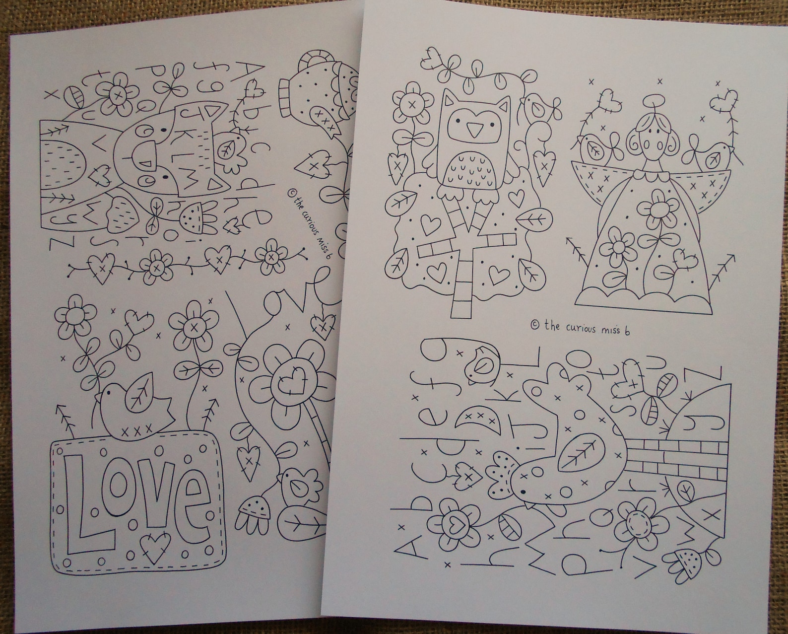 PDF PATTERN Bumper Collection of Stitcheries Over 30 Mixed Stitchery ...