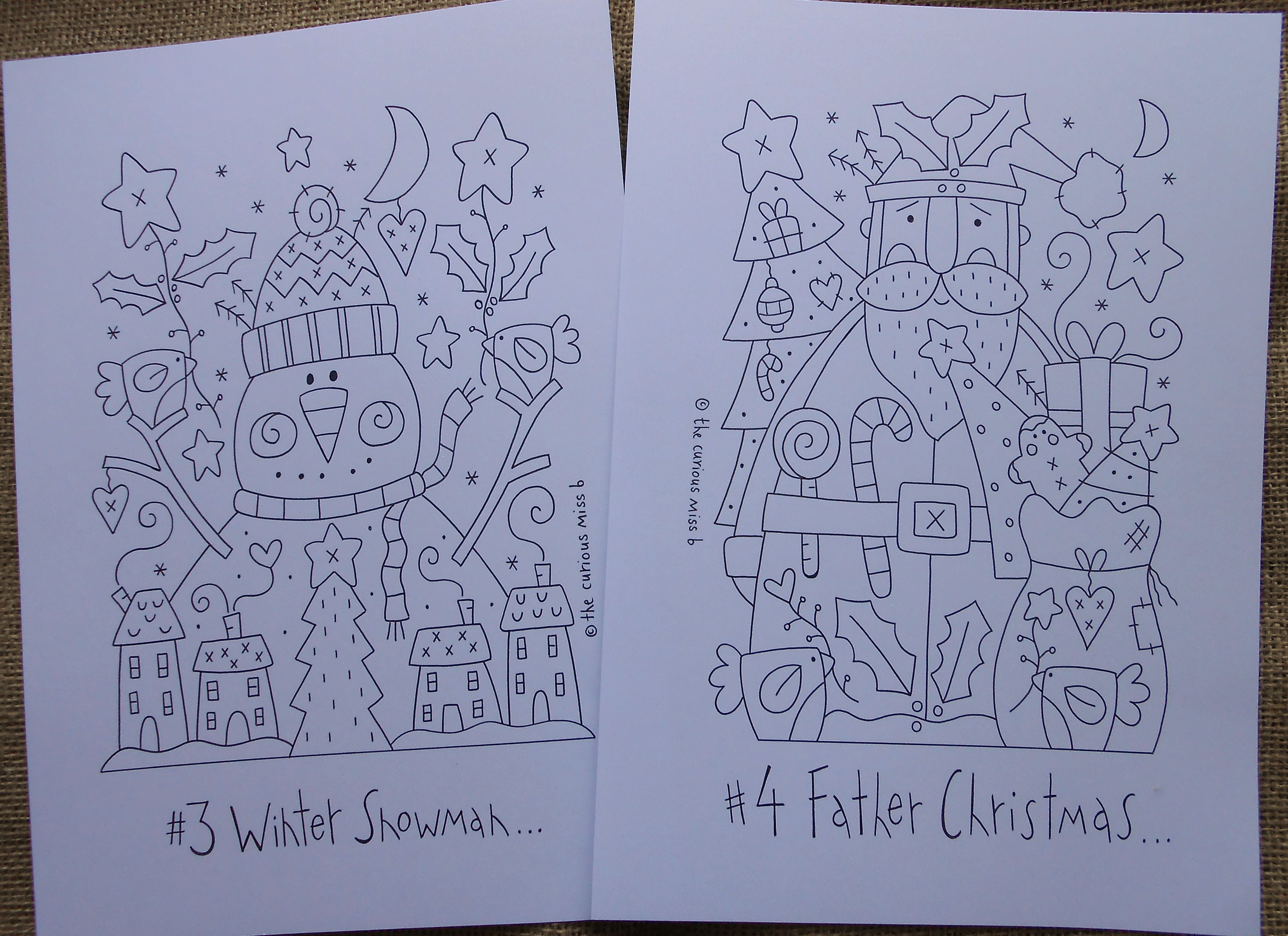 PDF PATTERN - Christmas Collection Stitcheries - 10 Larger Christmas ...