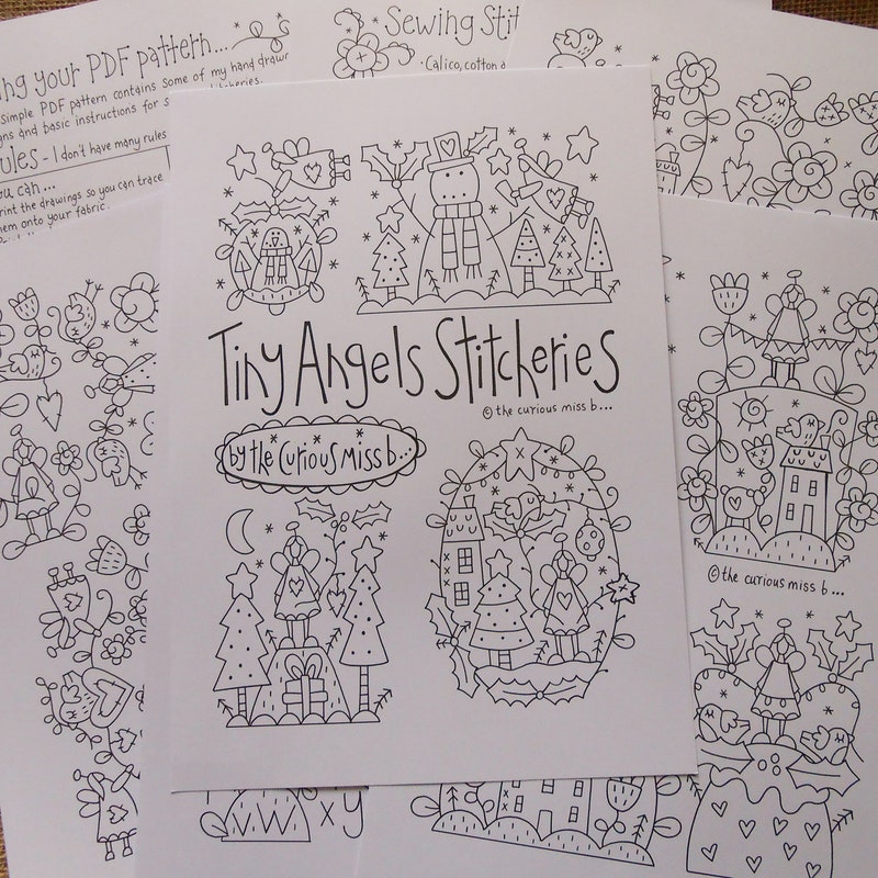 Redwork Angel Pattern - Etsy