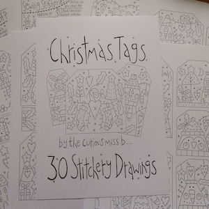 CHRISTMAS 2023 PDF Be Merry and Bright Stitchery Drawings With Basic ...