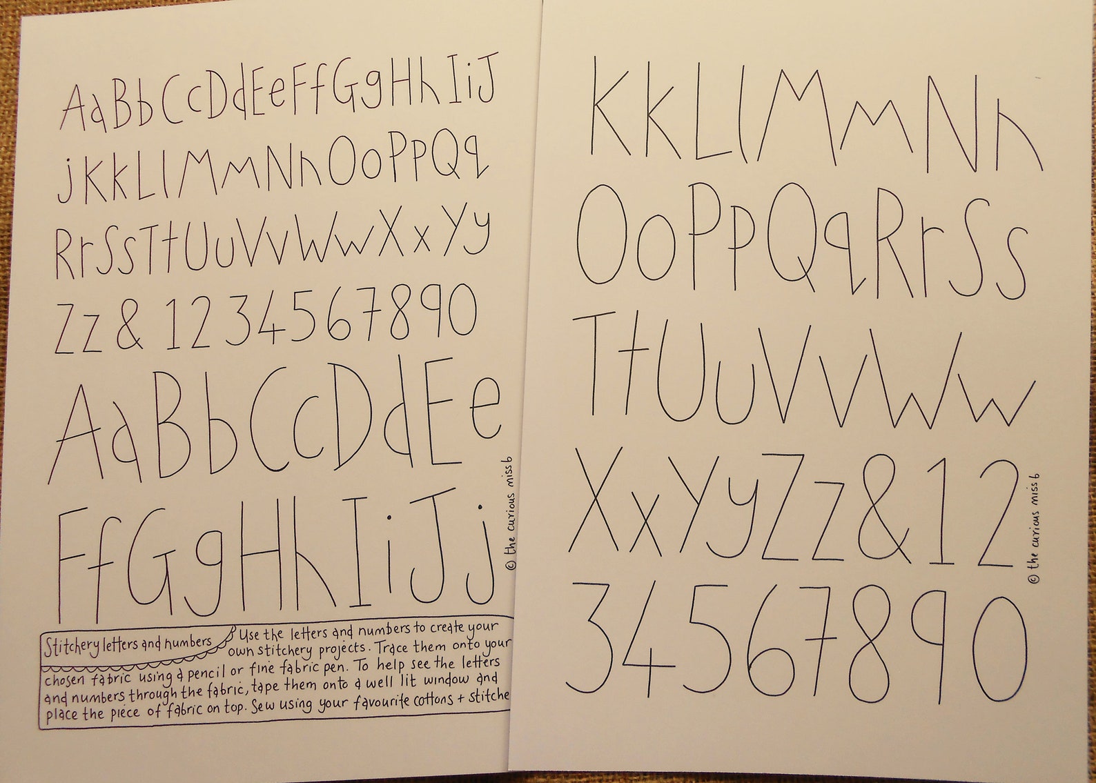 PDF PATTERN - Letters and Numbers - 3 Alphabet and Number Sets - 2 ...