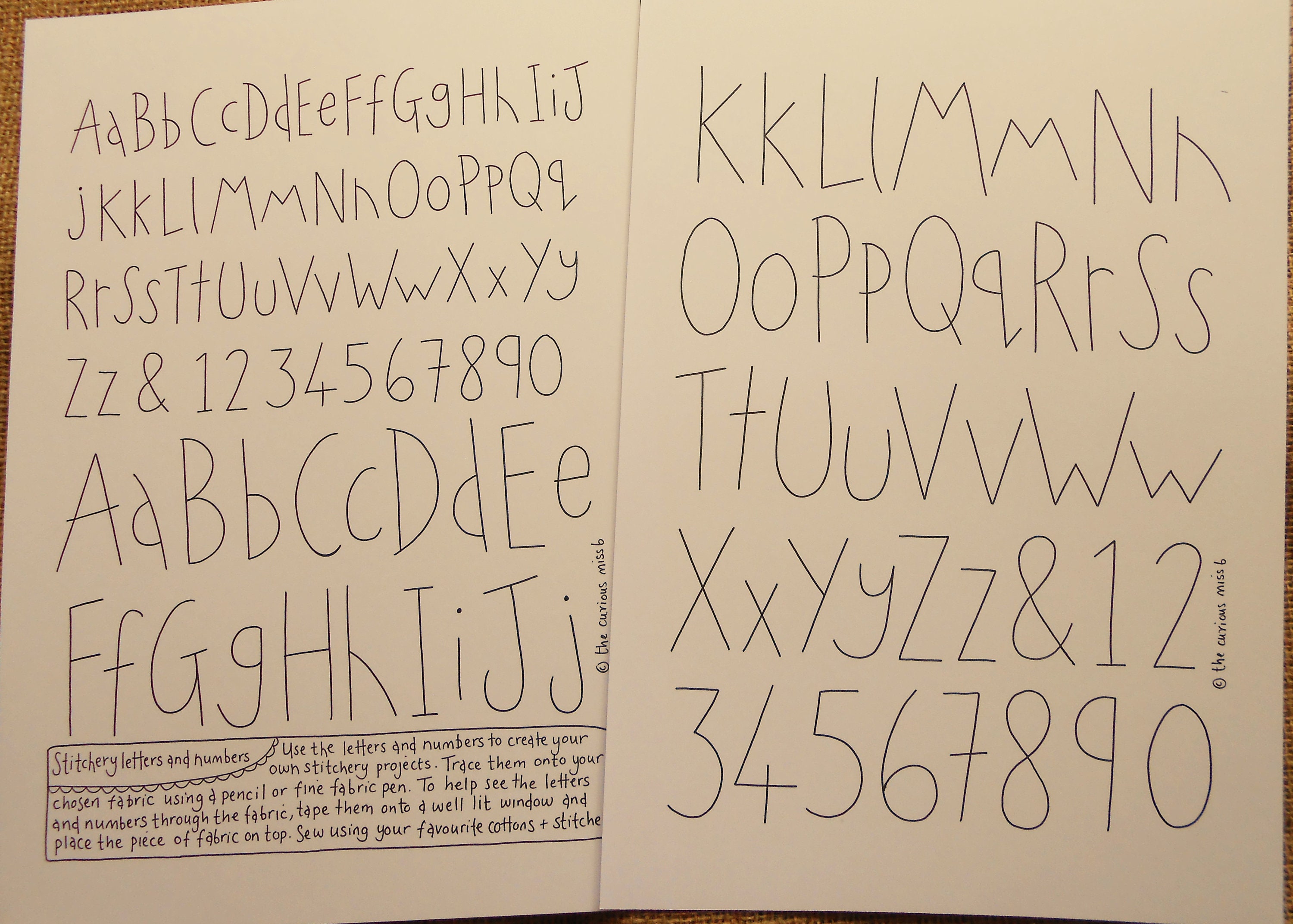 PDF PATTERN - Letters and Numbers - 3 Alphabet and Number Sets - 2 ...