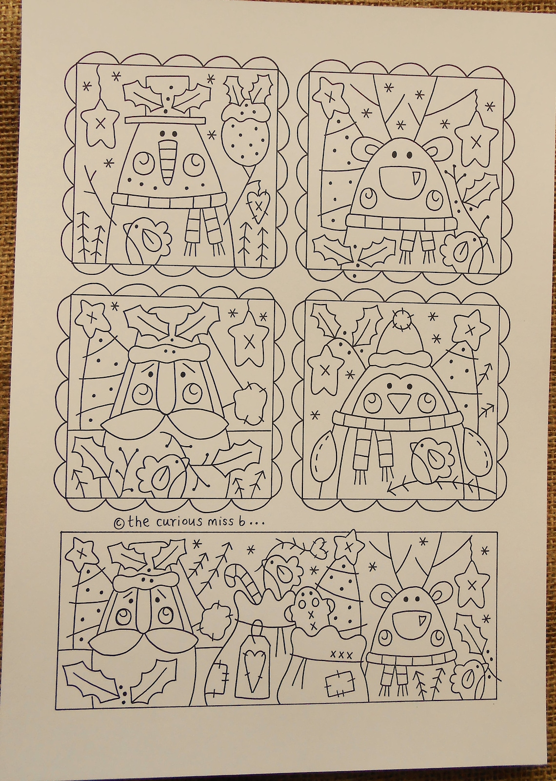 PDF PATTERN Christmas JOY Stitcheries 14 Christmas Themed Stitchery ...