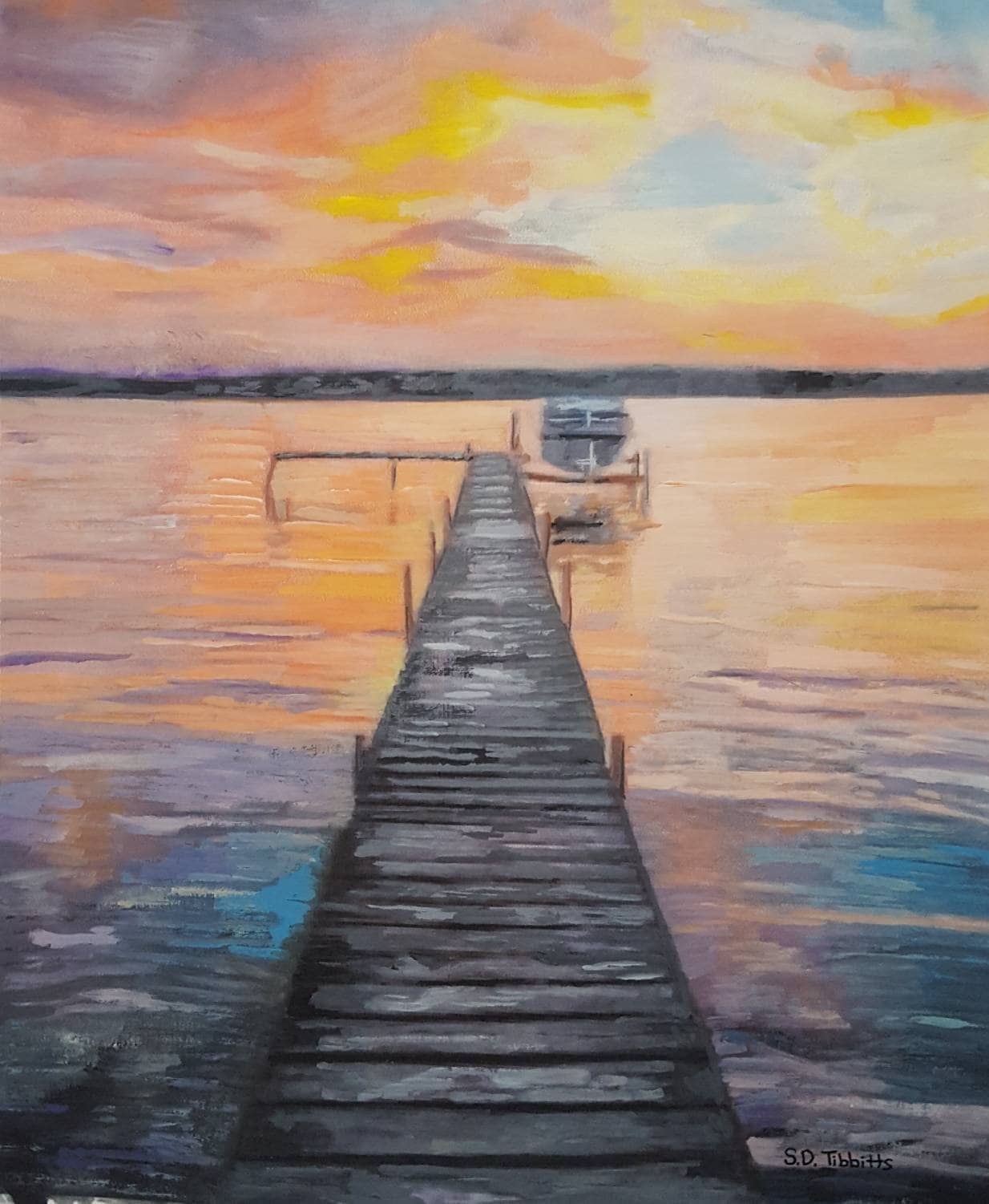 Art & Collectibles 8x10 signed artist print Landscape Sunset Giclée ...