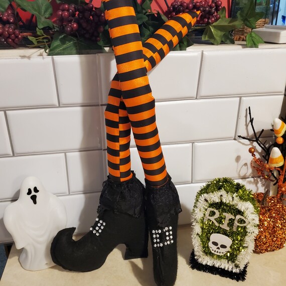 Witch Wreath Attachment Witch Legs for Wreaths Bendable - Etsy