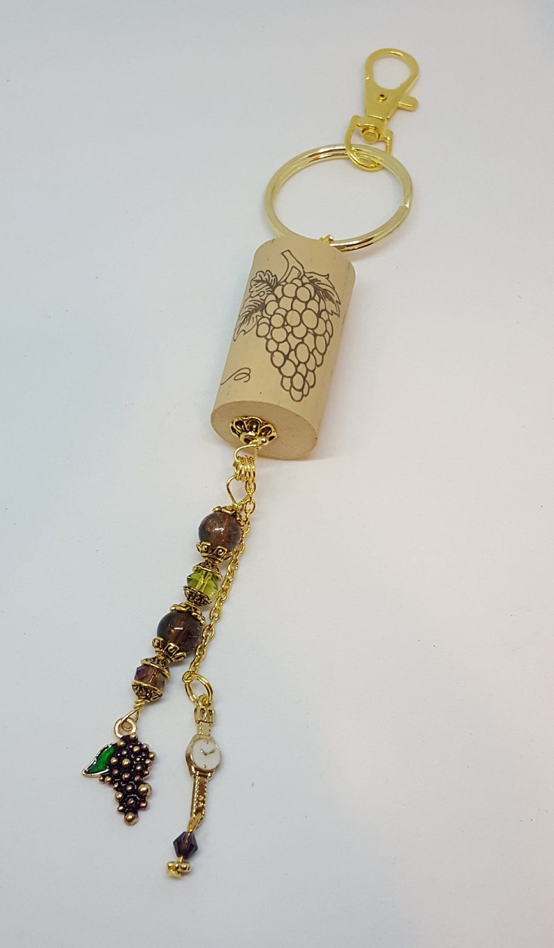 Wine Cork Key Ring - Etsy