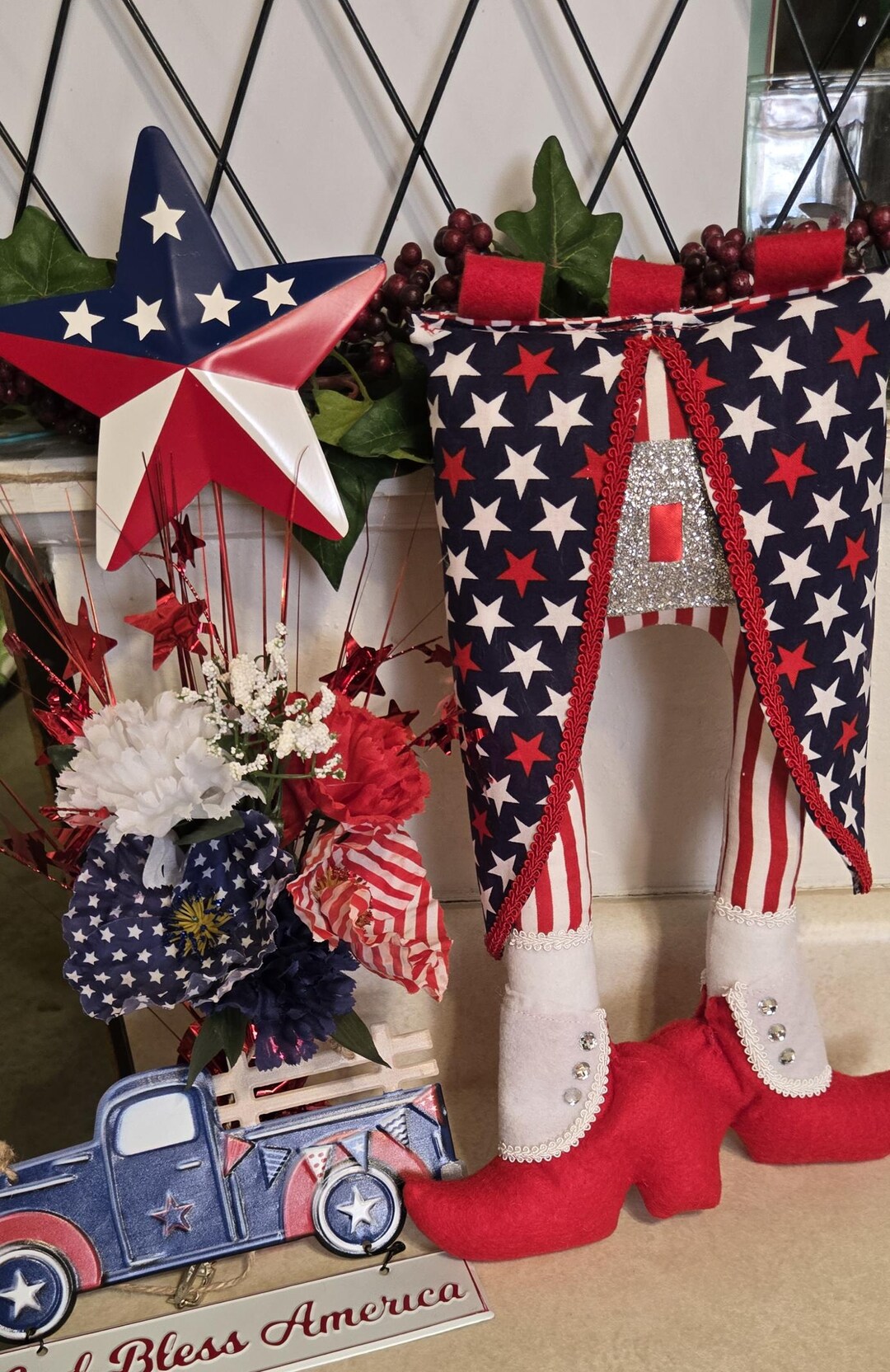 Uncle Sam Legs/torso Wreath Attachment - Etsy