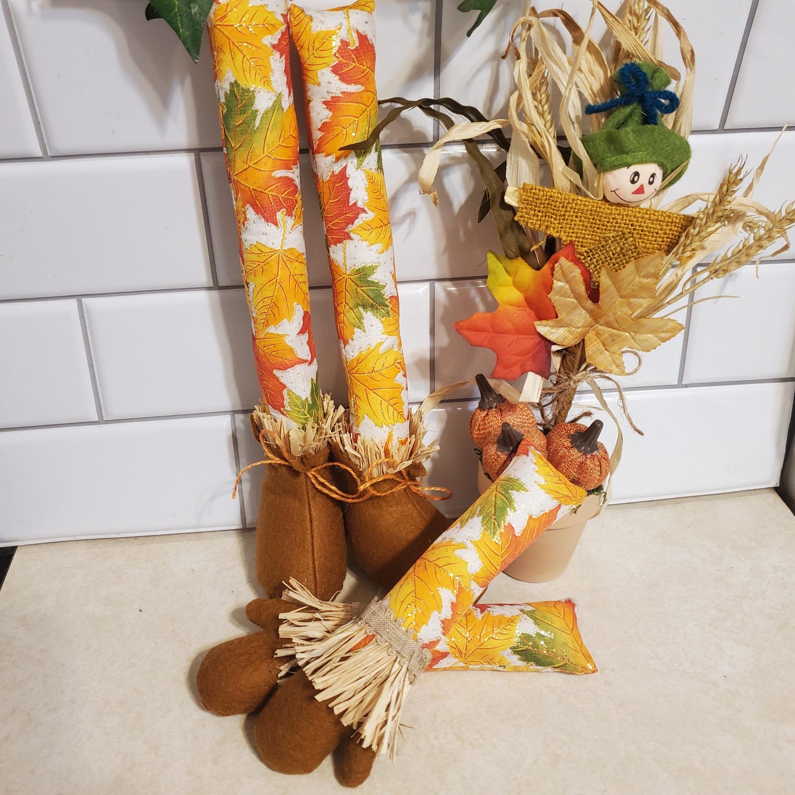 Handmade Scarecrow Arms and Legs Set: Fall Wreath Attachment - Etsy