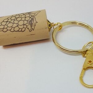 Wine Cork Key Ring - Etsy