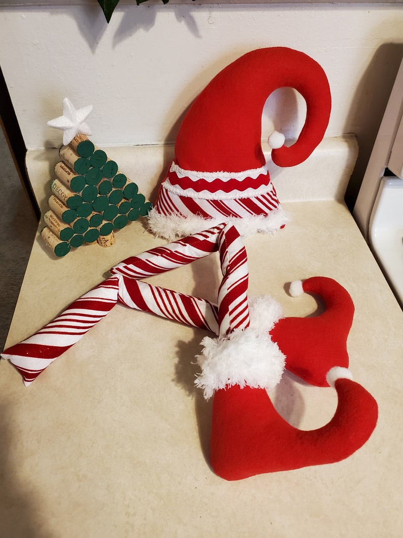 Elf Hat and Legs Wreath Attachments - Etsy