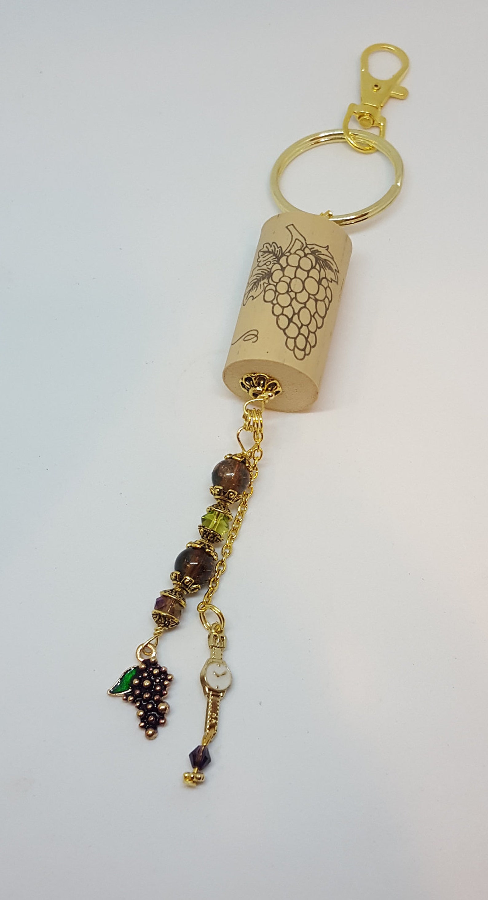 Wine Cork Key Ring - Etsy