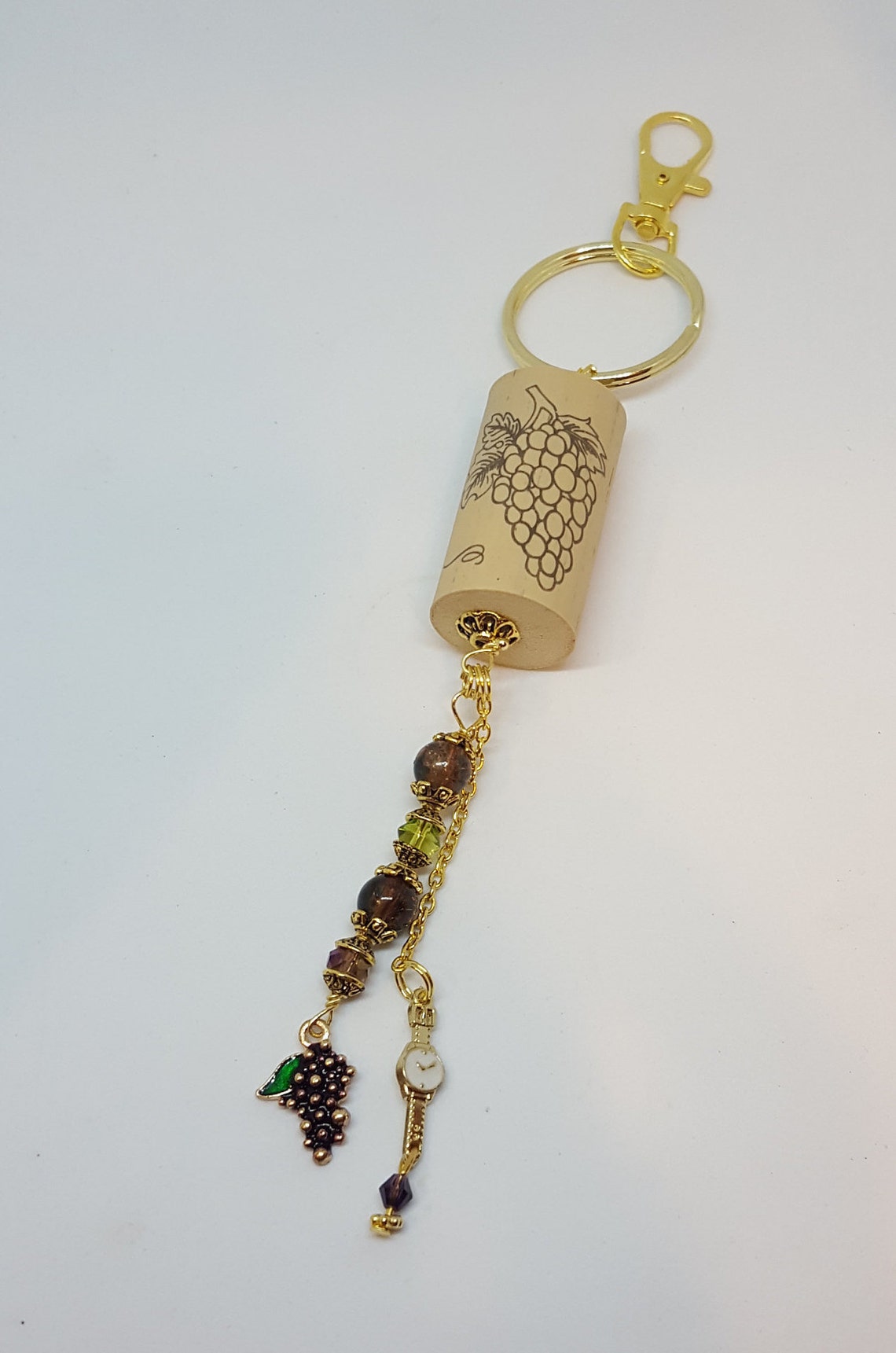 Wine Cork Key Ring - Etsy
