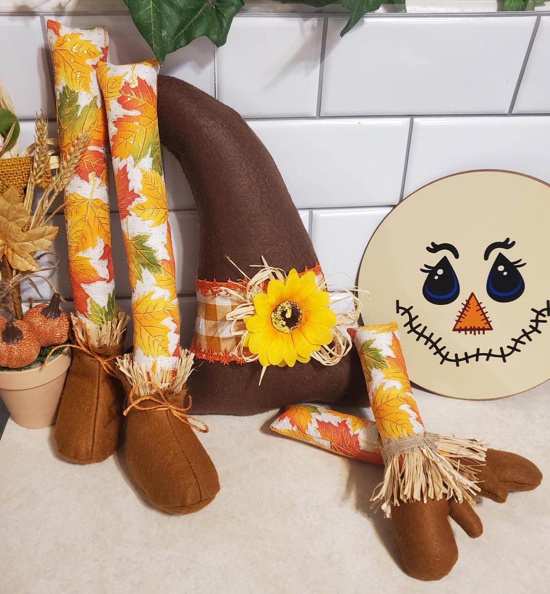 Handmade Scarecrow Arms and Legs Set: Fall Wreath Attachment - Etsy