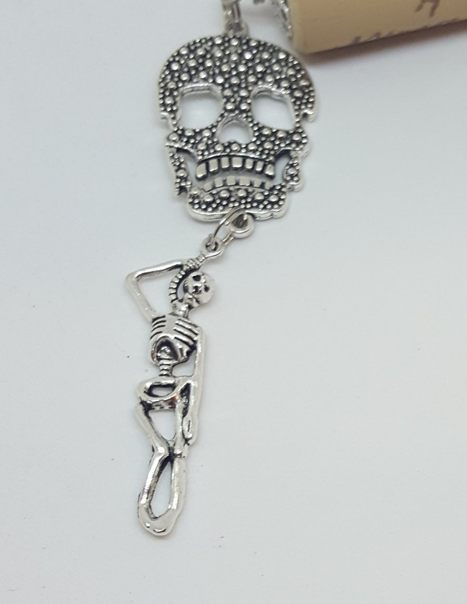 Skull Skeleton Key Chain | Etsy