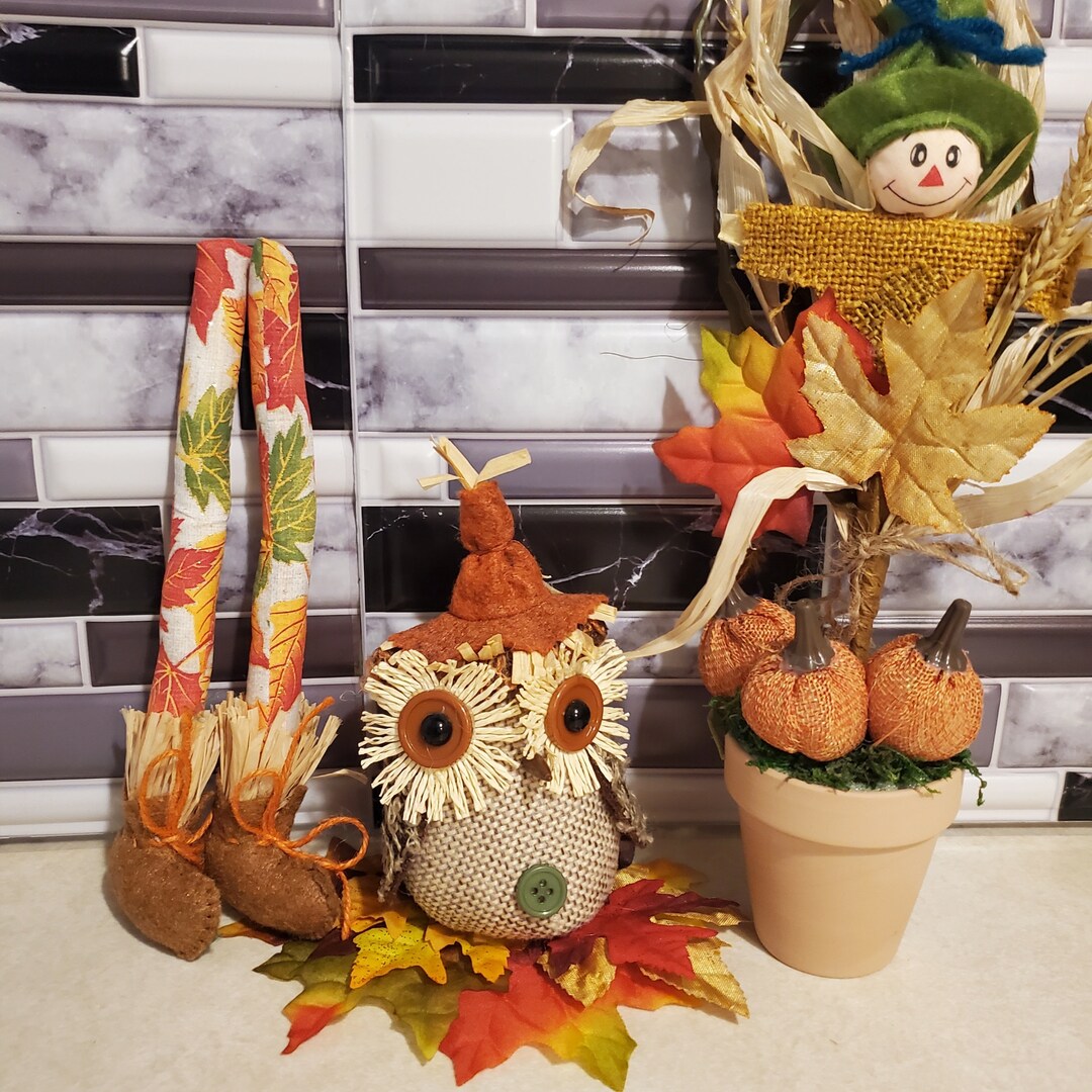 MINI Scarecrow Legs Set, Scarecrow Legs Wreath Attachments, Gnome ...