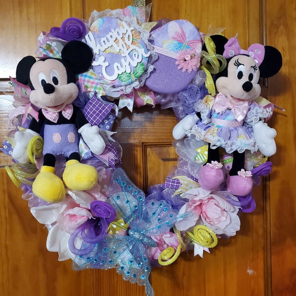 Mickey Mouse Easter Wreath - Etsy