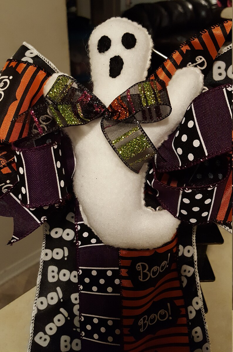 Lantern Topper Bow Halloween Ghost Bow - Etsy