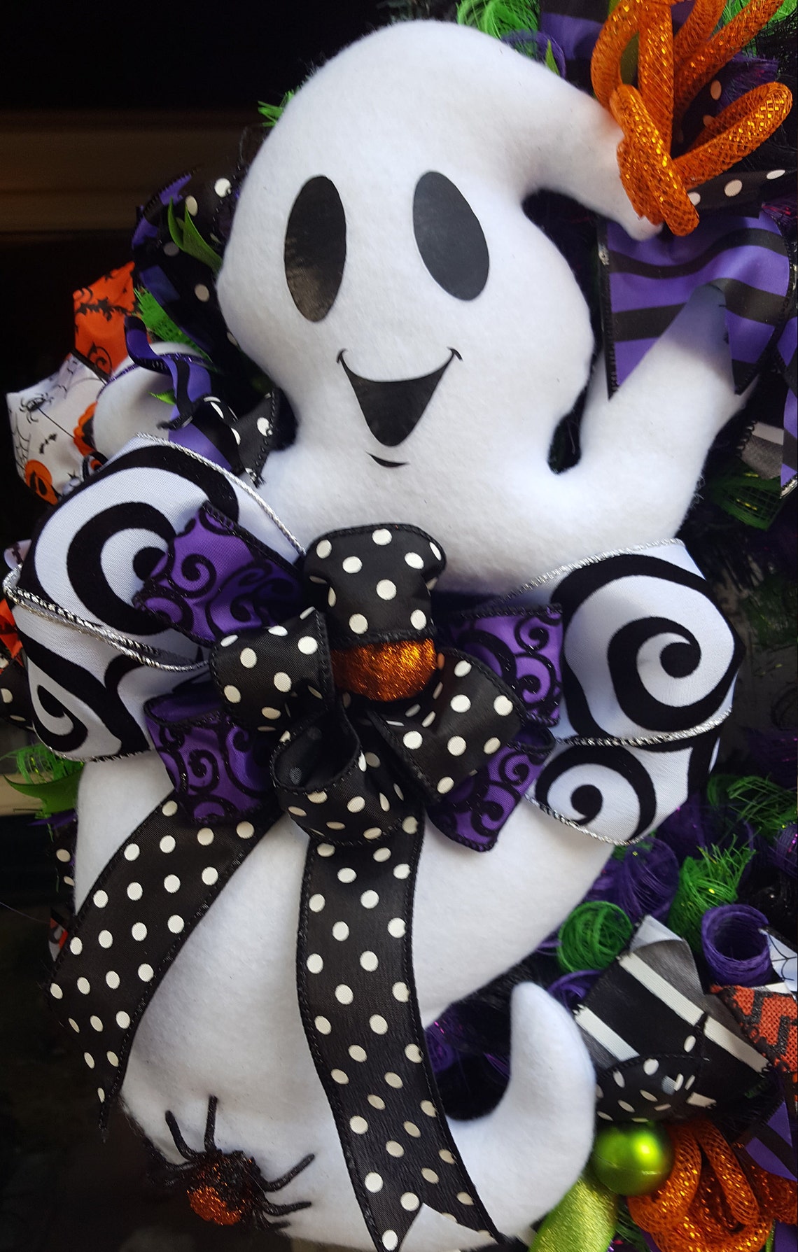 Halloween Ghost Halloween Ghost Wreath Ghost Decor - Etsy