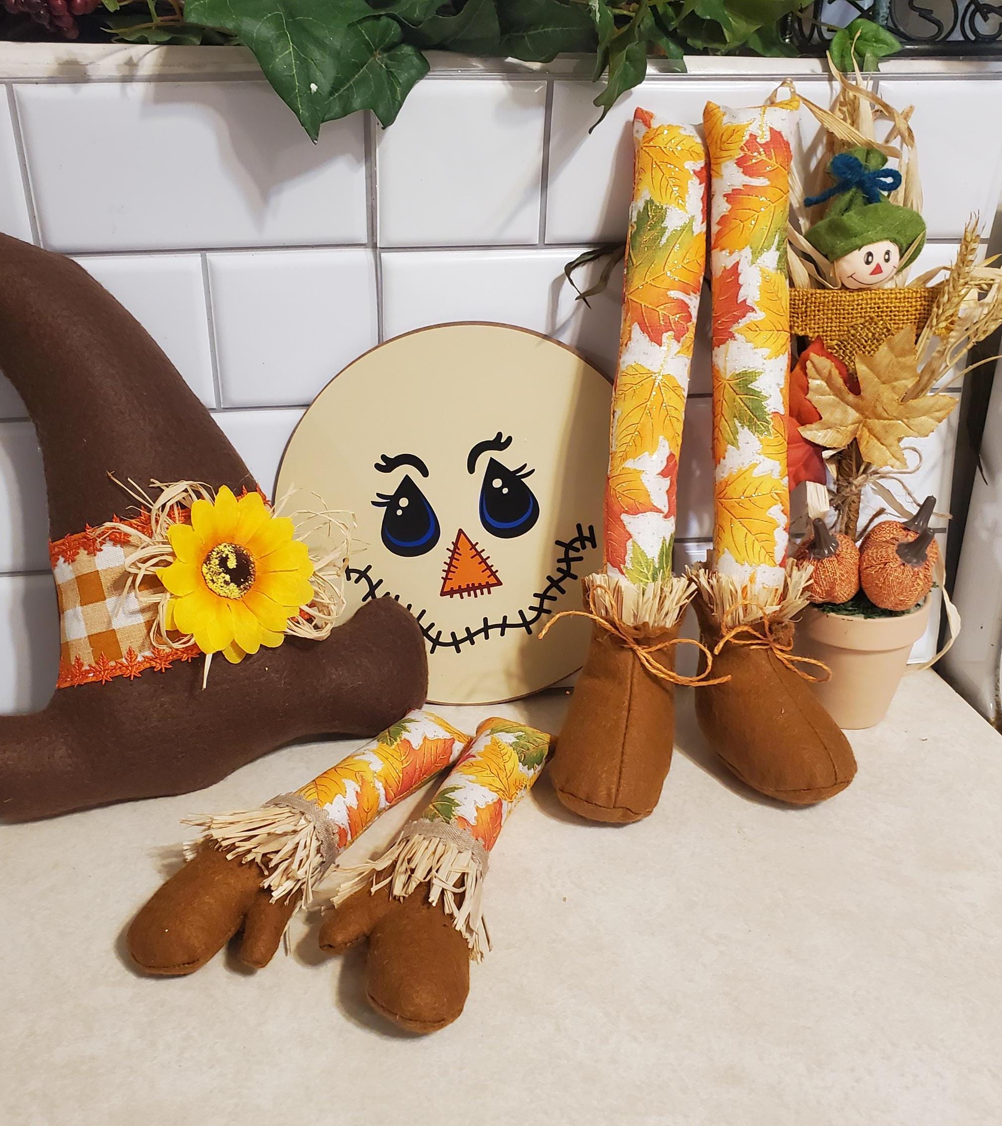 Handmade Scarecrow Arms and Legs Set: Fall Wreath Attachment - Etsy
