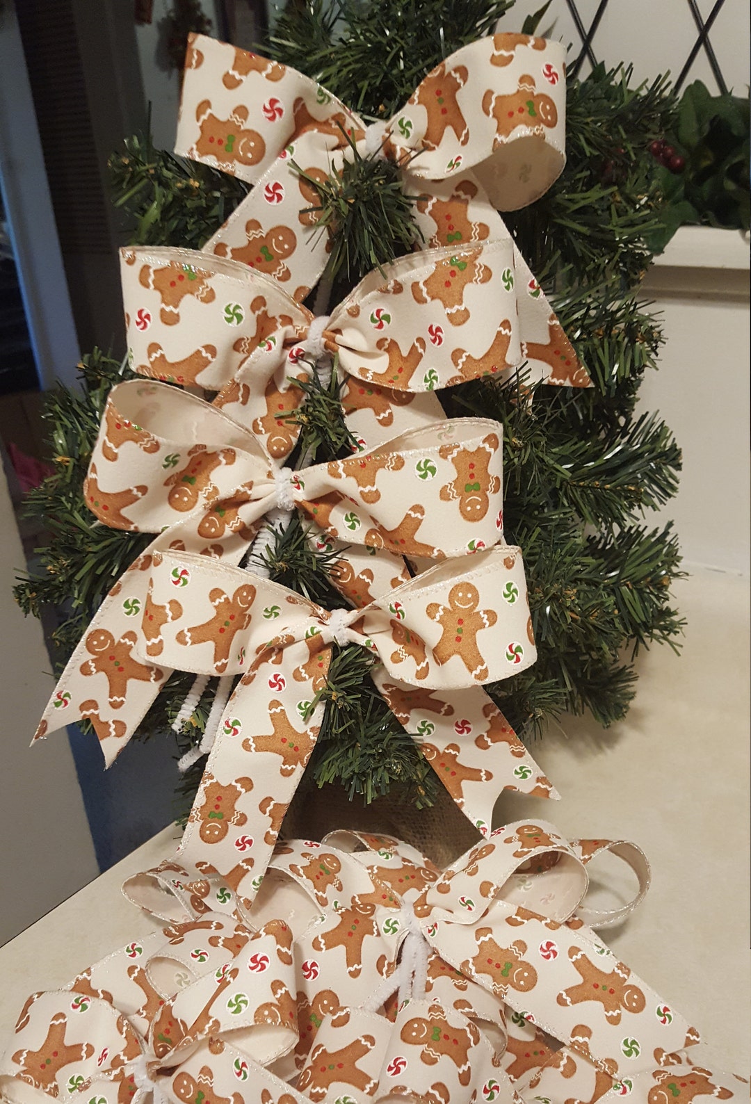 Christmas Tree Bows ( Set of 10 Bows ) Beige Bows - Etsy