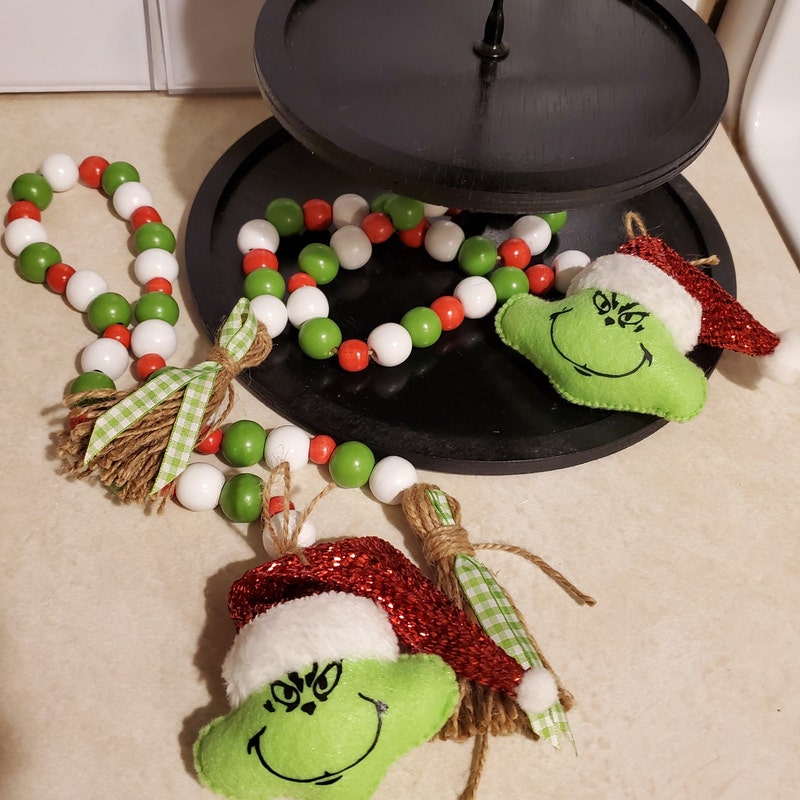 Grinch Garland - Etsy