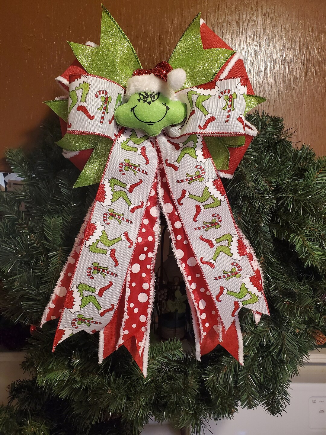 Tree Topper Bow, Tree Topper Bow, Green Monster Mean One Tree Top Bow ...