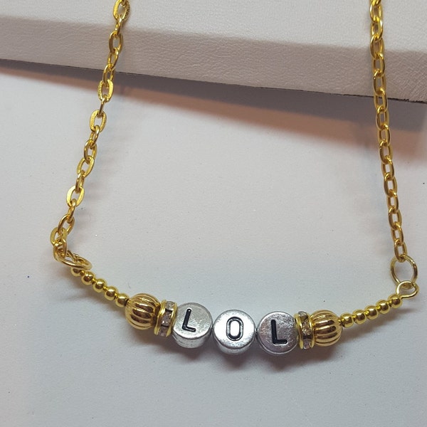 Lol Necklace - Etsy